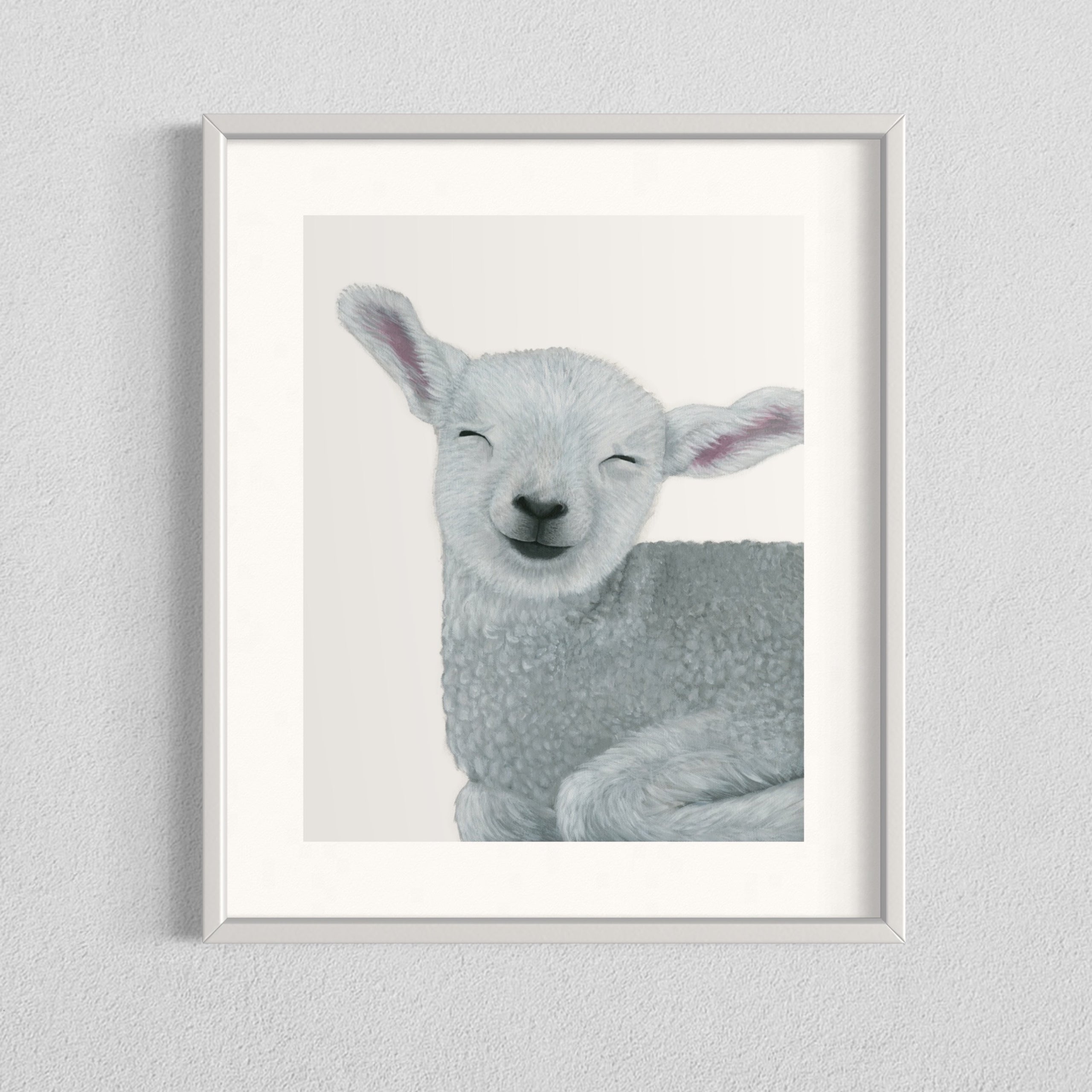 Lucy the Lamb | Farm Animal Art | Reflections By Megan | Reflections By ...