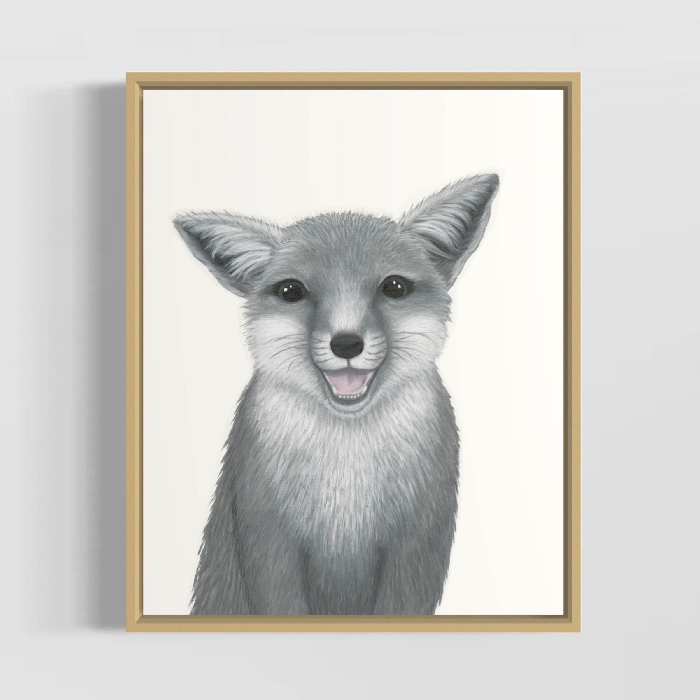 Gray Fox Animal Drawing